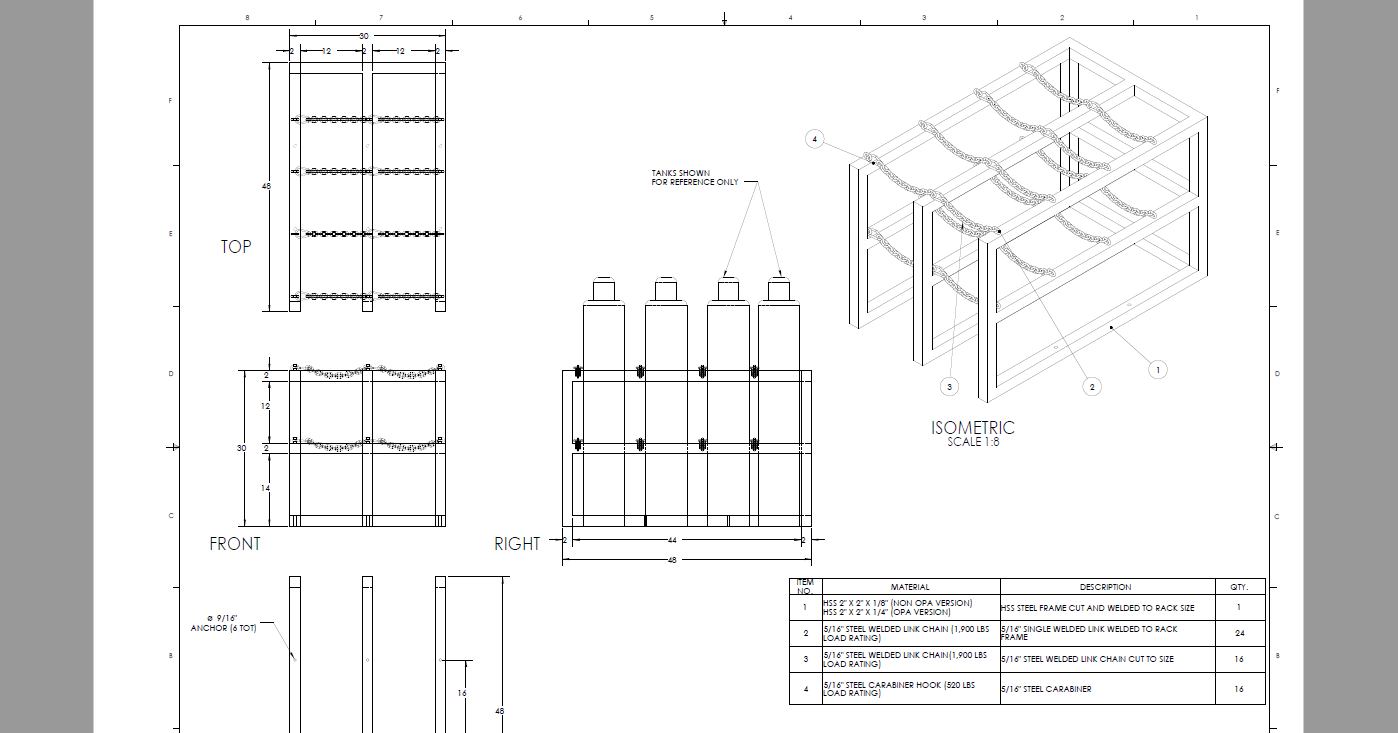 Cylinder Racks - Canadian Scientific